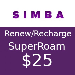 SIMBA Renew SuperRoam $25 Plan Top Up / Recharge | Shopee Singapore