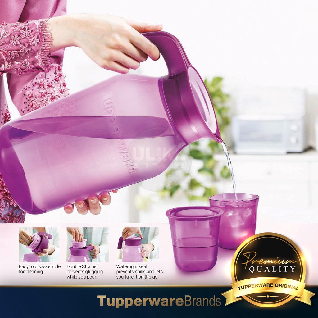 Tupperware Universal Jar Pitcher / Purple Royale Crystalline Short ...