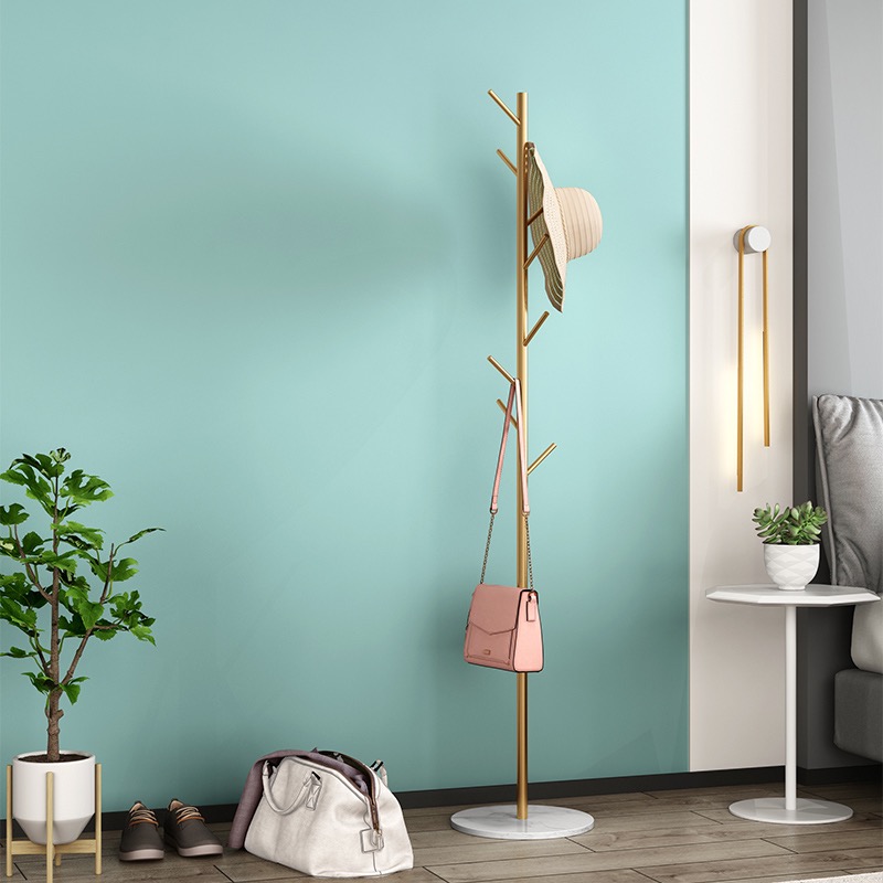 Simple coat rack floor hat clothes rack marble coat rack high-end ...