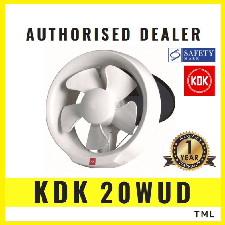 KDK 20WUD Exhaust Fan Window Mount Ventilating Fan Ventilation Fan ...