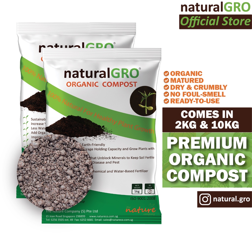 [Premium Compost Value Combo] naturalGRO Organic Compost [1/5KG ...