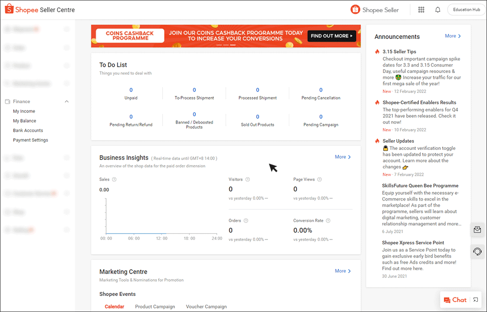 Managing transactions with Seller Balance | Shopee SG Seller Education Hub