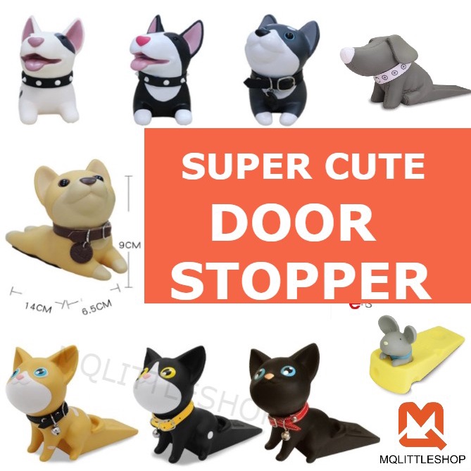 [MQLITTLESHOP] Cute Cartoon Dog Door Stop Cute Creative Door Stopper ...