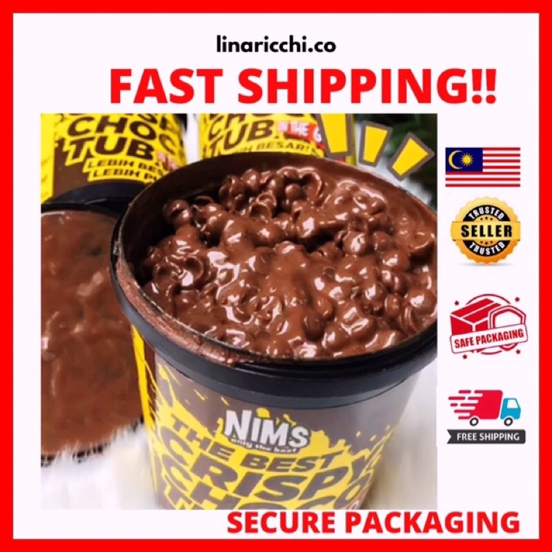 NIMS CRISPY CHOCO TUB CHOCO JAR COCOJAR CHOCOLATE LAST DAY | Shopee ...