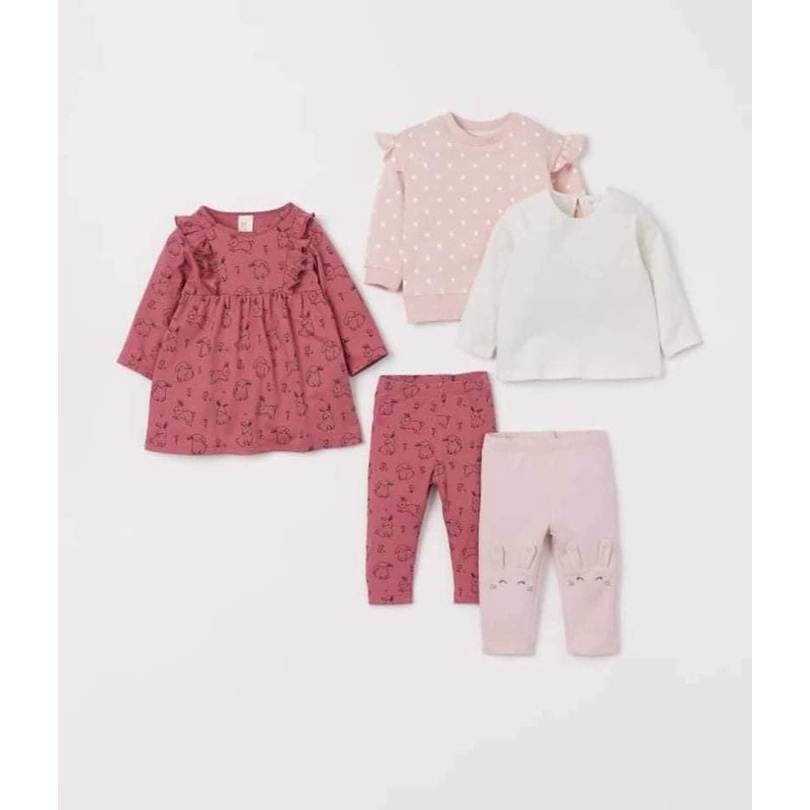 Genuine baby girl HM clothes set (5 details) | Shopee Singapore