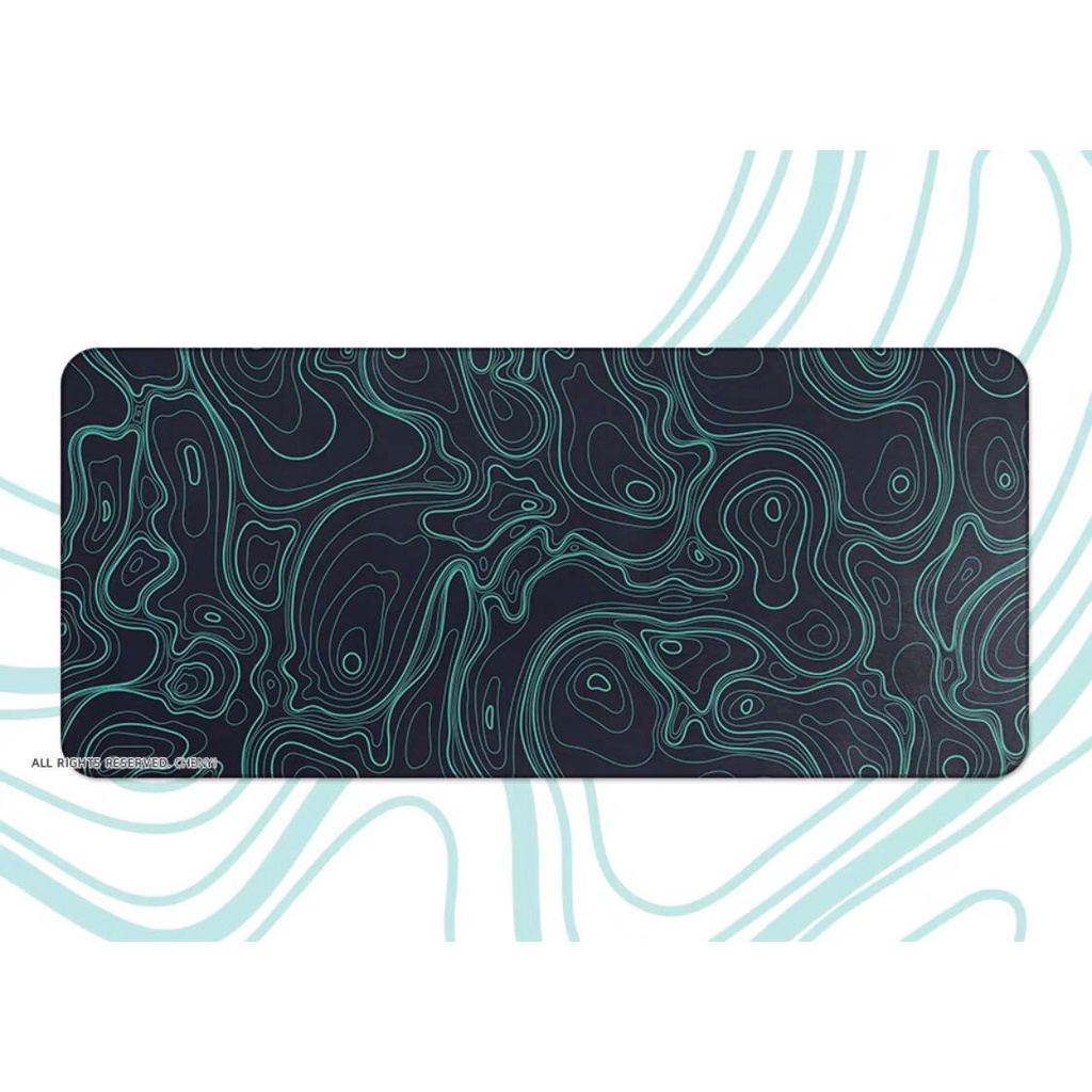 Mouse Pad Deskmat Mousepad Customised Topographic Map Contour Lines ...