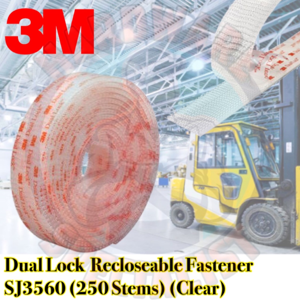 3M Dual Lock Recloseable Fastener SJ3560 250 Stems Clear | Shopee Singapore