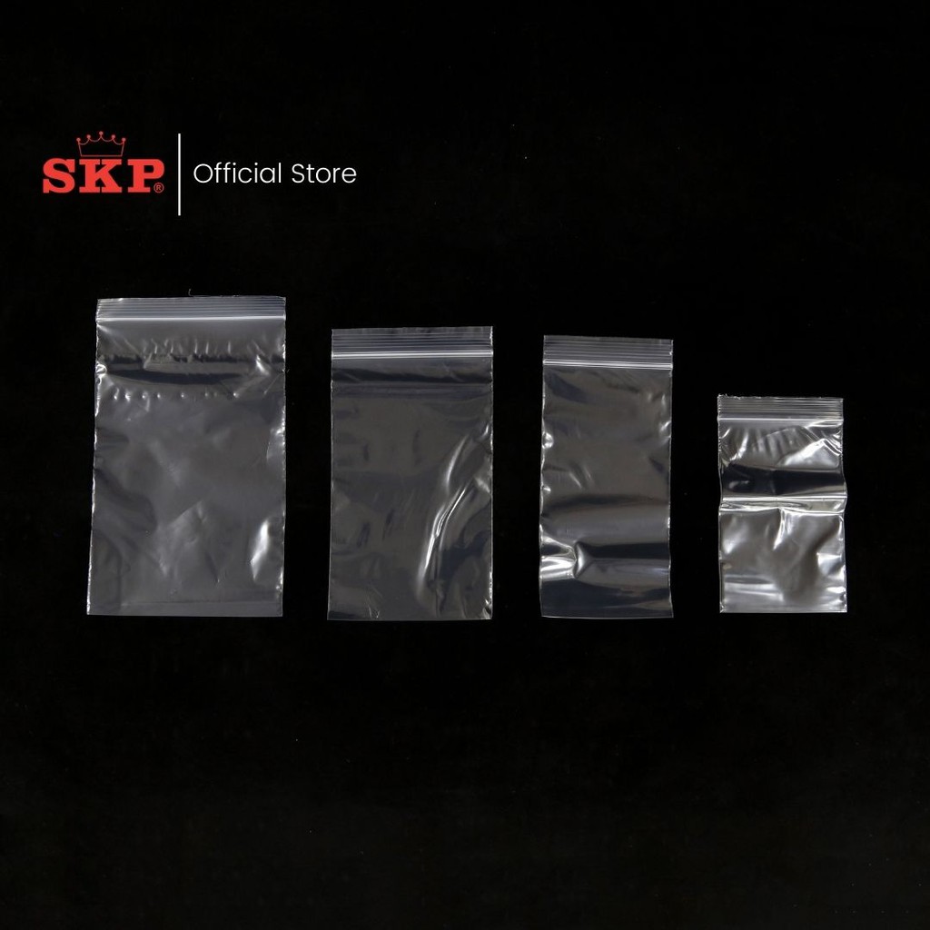 SKP Food Grade Extra Thick 50 Micron Pe Zipper Bag (Multiple Sizes ...