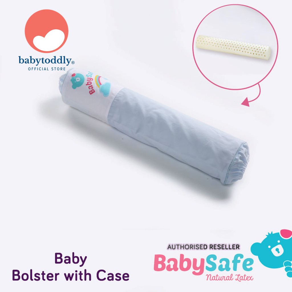Babysafe Baby Latex Baby Bolster With Case (Natural Latex) | Shopee ...