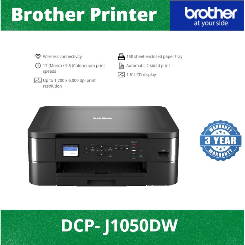 Brother DCP-J1050DW Inkjet Printer compact multifunction colour A4 ...