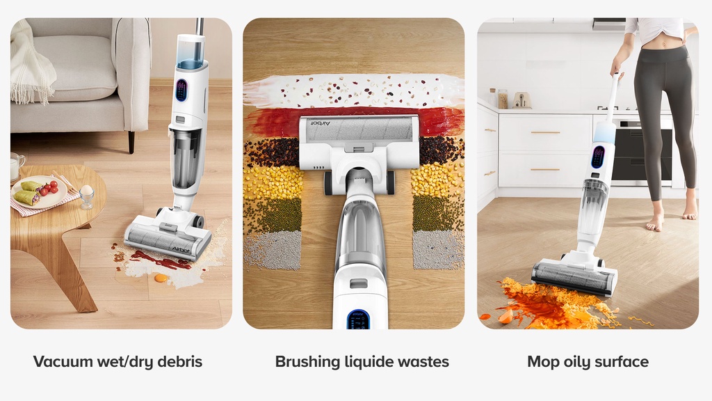 Airbot iClean PRO SG Model, Wet Dry Vacuum Cleaner Cordless Handheld ...