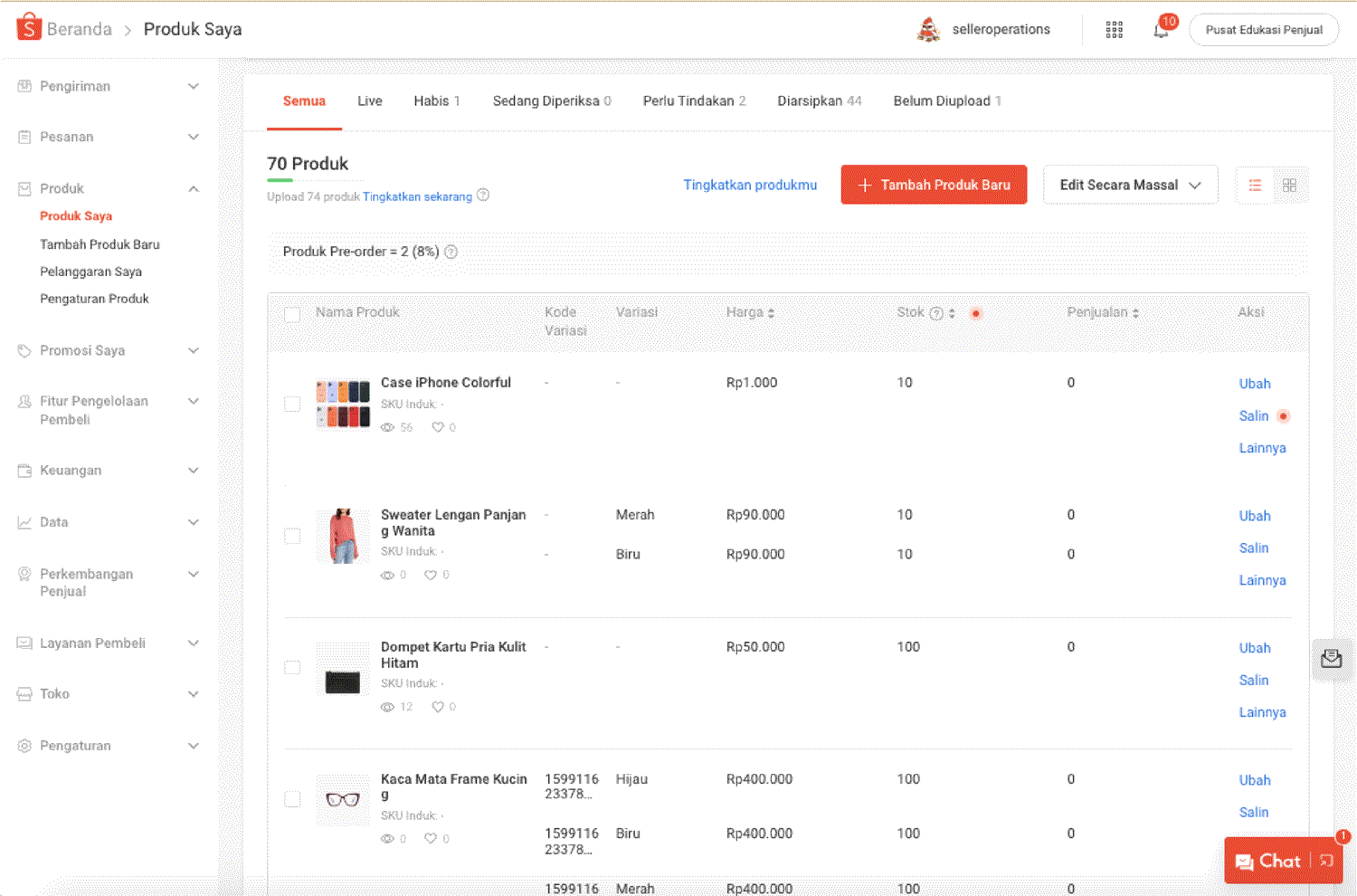 Melihat dan Mengelola Daftar Produk | Pusat Edukasi Penjual Shopee ...