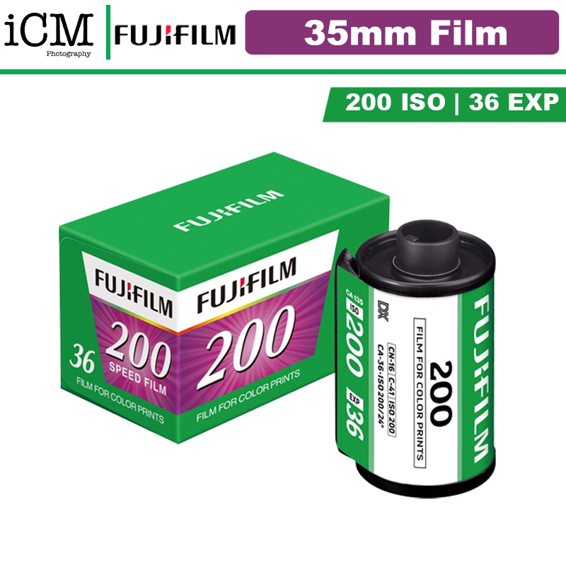 Fujifilm Fujicolor 200 Color Negative 35mm 135 Roll Film ( 36 Exposures ...