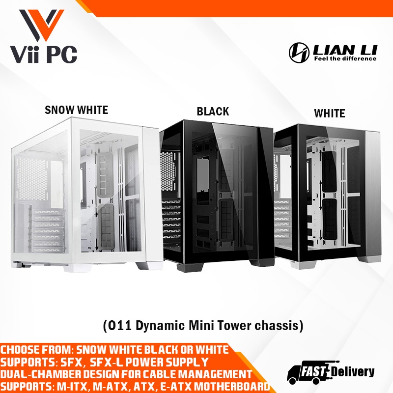 LIAN LI O11 DYNAMIC MINI SNOW WHITE/ WHITE/ BLACK, SECC Aluminum ...