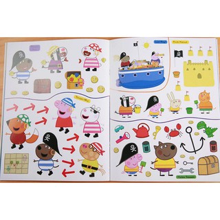 Peppa Pig Child Sticker Books for educational toy/birthday gift ...