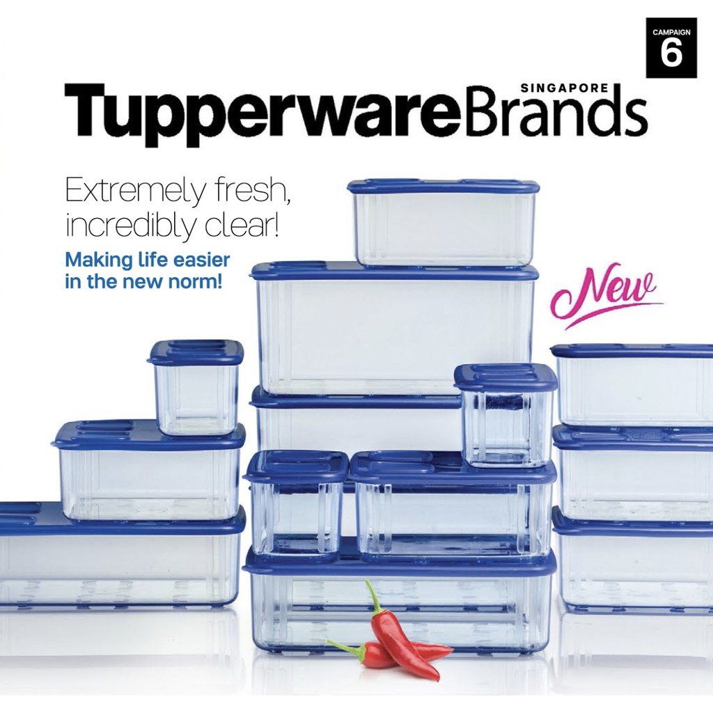Tupperware Transparent Stackable Container Set [Virtually Airtight ...