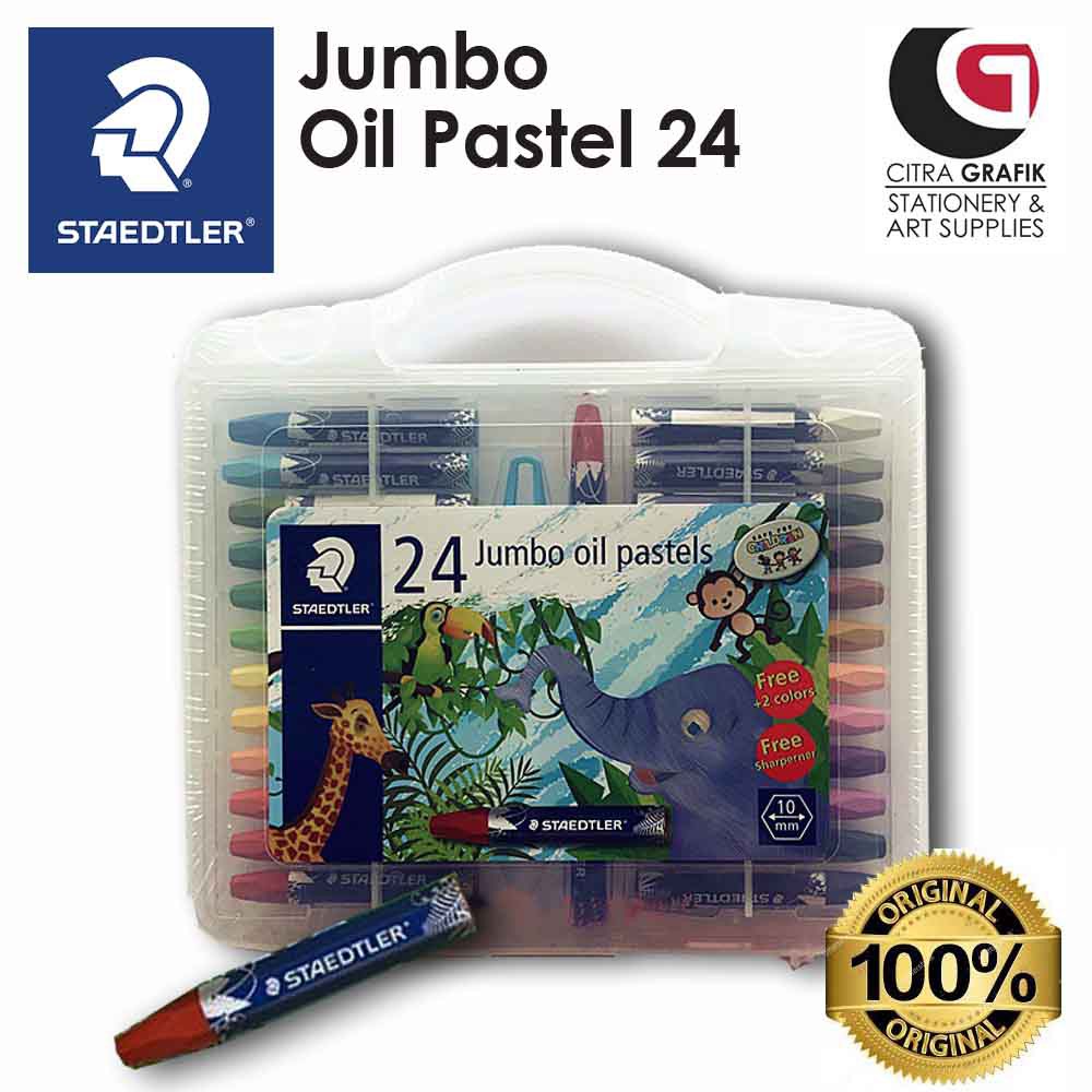 Staedtler Jumbo Oil Pastels 24 colour Oil Pastel | Crayon Gabang ...