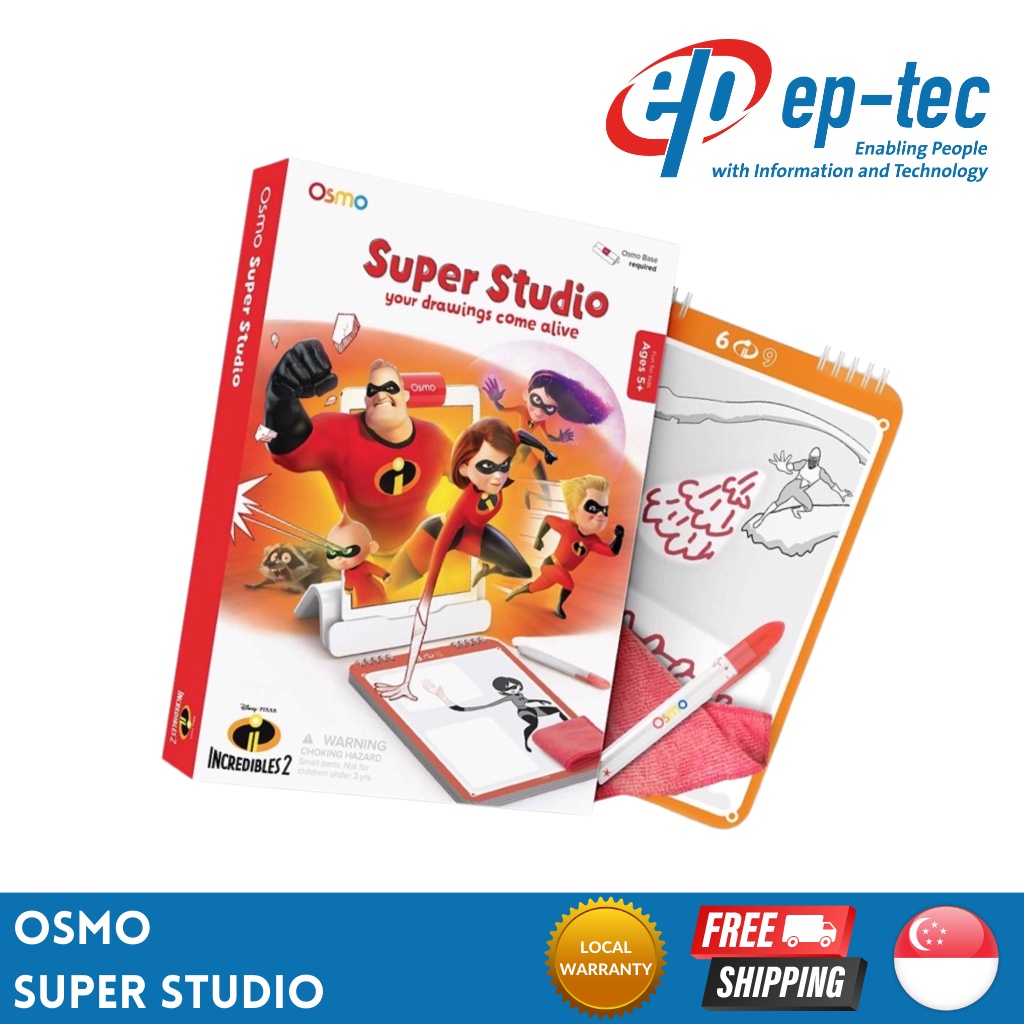 Osmo Super Studio Disney Pixar Incredibles 2 Drawing Game for Kids of ...