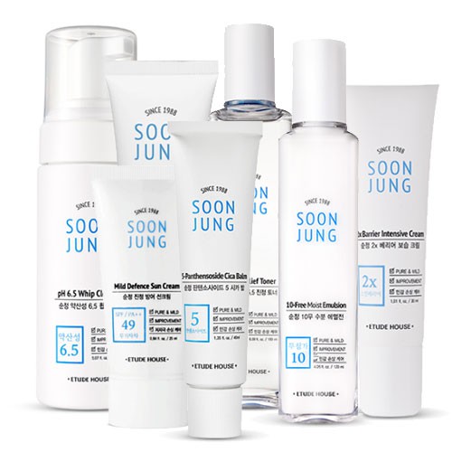 Etude House Soonjung Line Collection (Toner, Emulsion, Essence ...