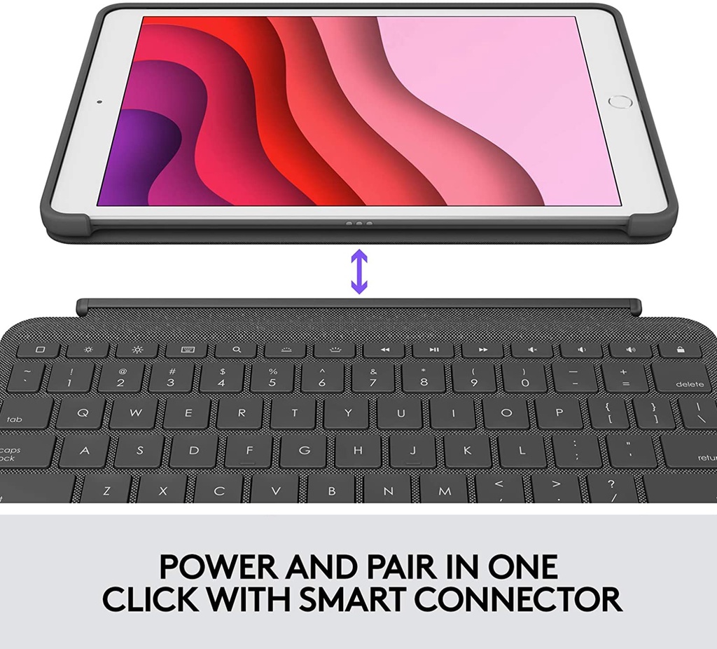 Logitech Combo Touch With Touchpad Keyboard Case For iPad 10.2 (7th ...