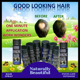 🌻 GLH - Good Looking Hair / Color Hair Spray / Black (175 grams ...