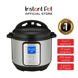 Instant Pot Duo PLUS 9-IN-1 with Glass Lid, Multi-Use Smart Pressure 6 ...