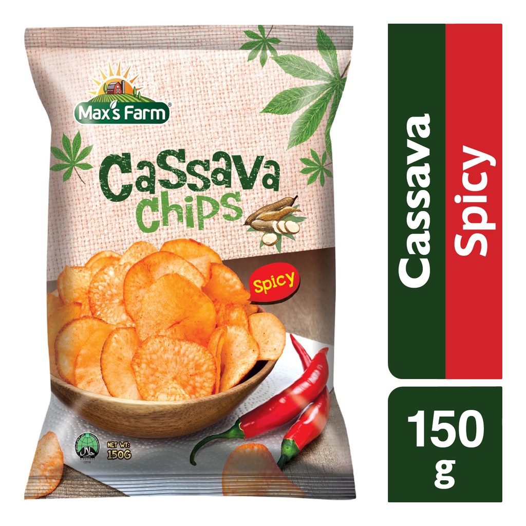 Max's Farm Cassava Chips Spicy 150g (Halal) | Shopee Singapore