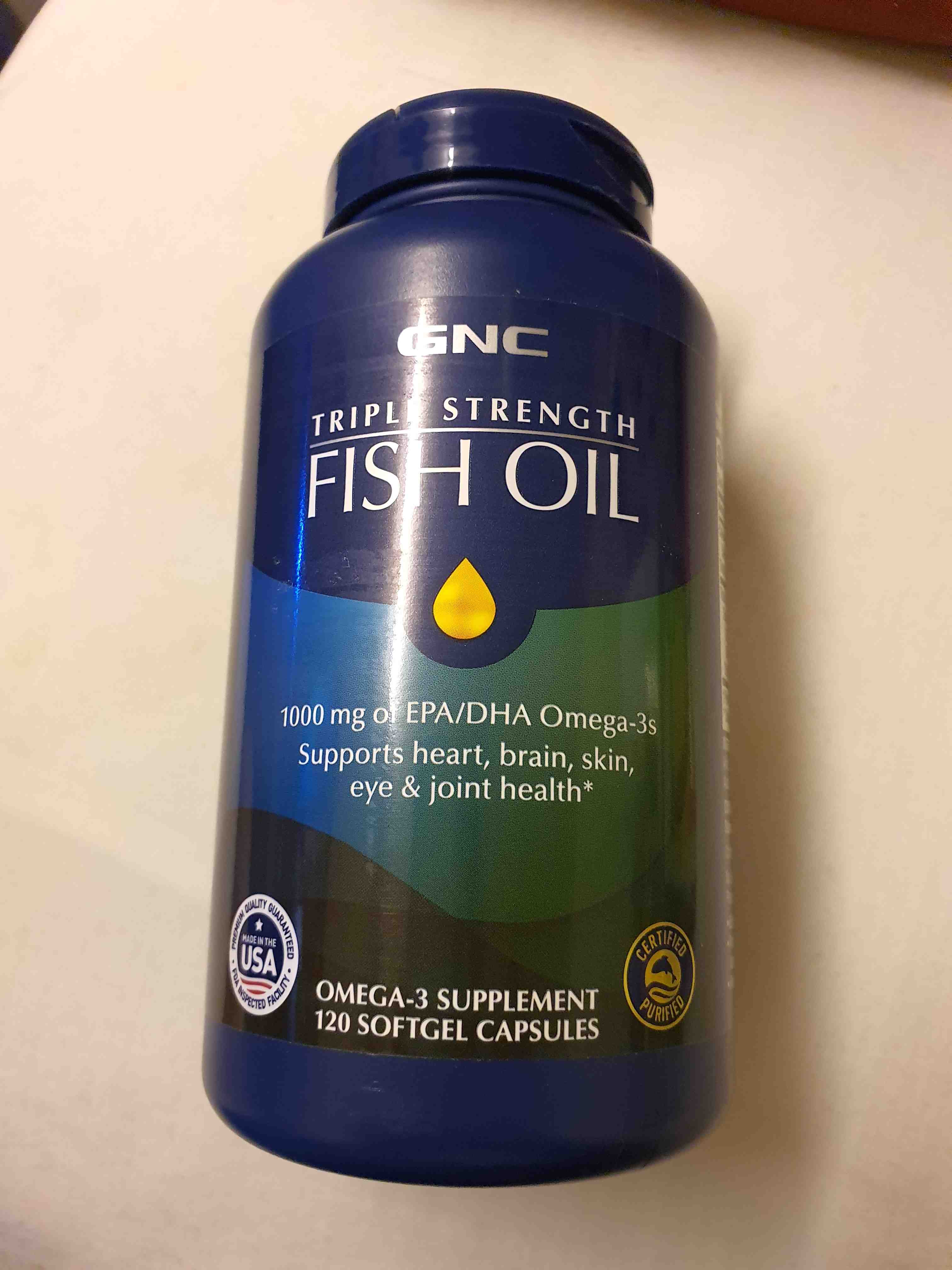GNC Triple Strength Fish Oil (120 softgels) | Shopee Singapore