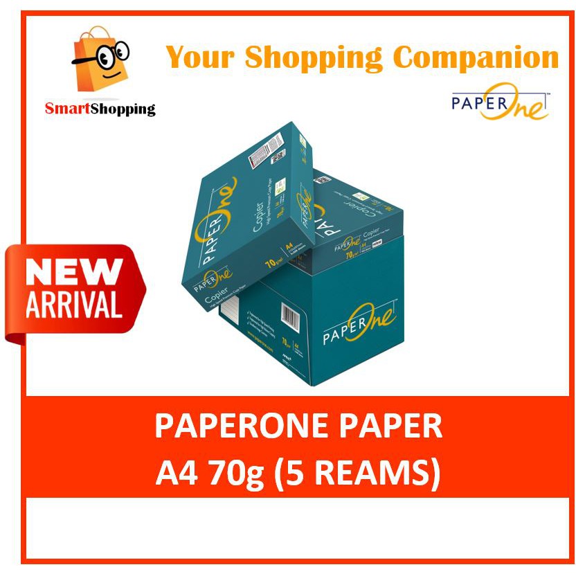 Paperone Green A4 Paper 70g 70gsm 5 Reams 1 Box A4 Copier Xerox