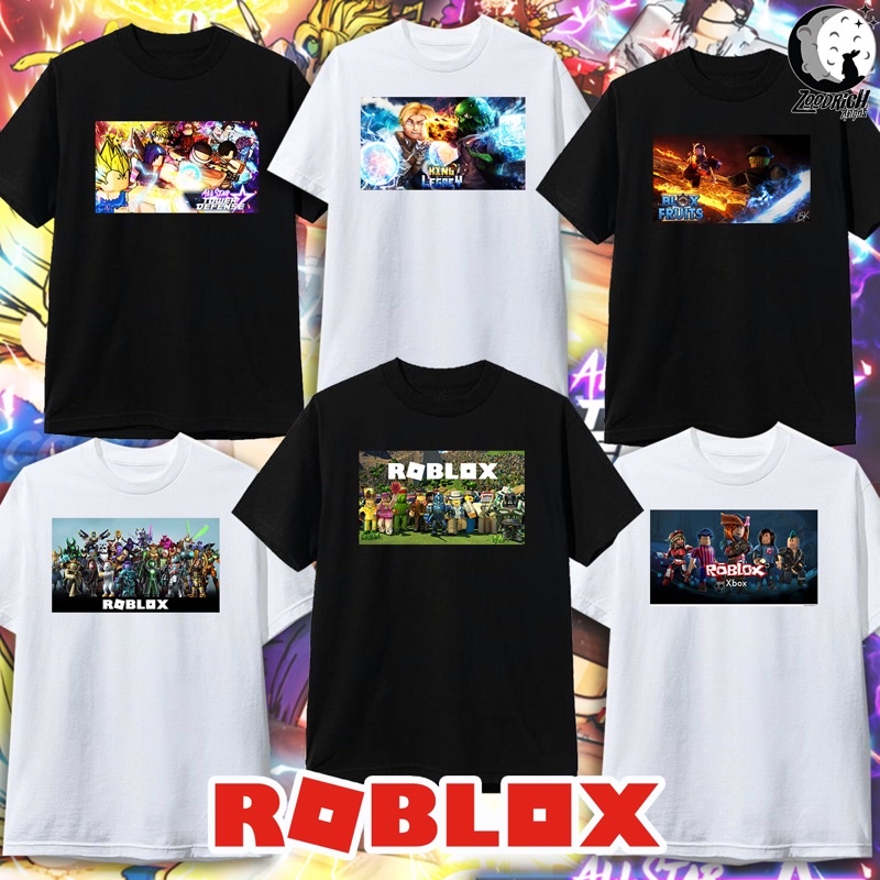 Roblox Roblox T-shirt Anime T-shirt Adult and Kids | Shopee Singapore