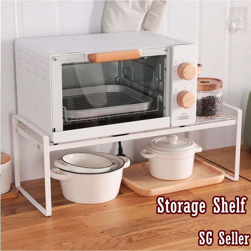 SG Seller Kitchen Rack Shelf storage Organizer | Shopee Singapore
