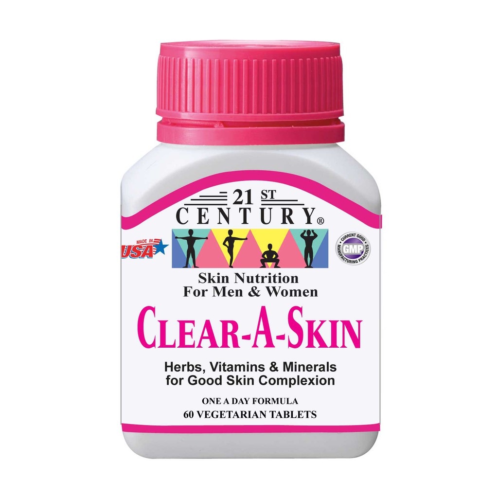 21st Century Clear-A-Skin 60 Vegetarian Tablets (formerly known as Anti ...