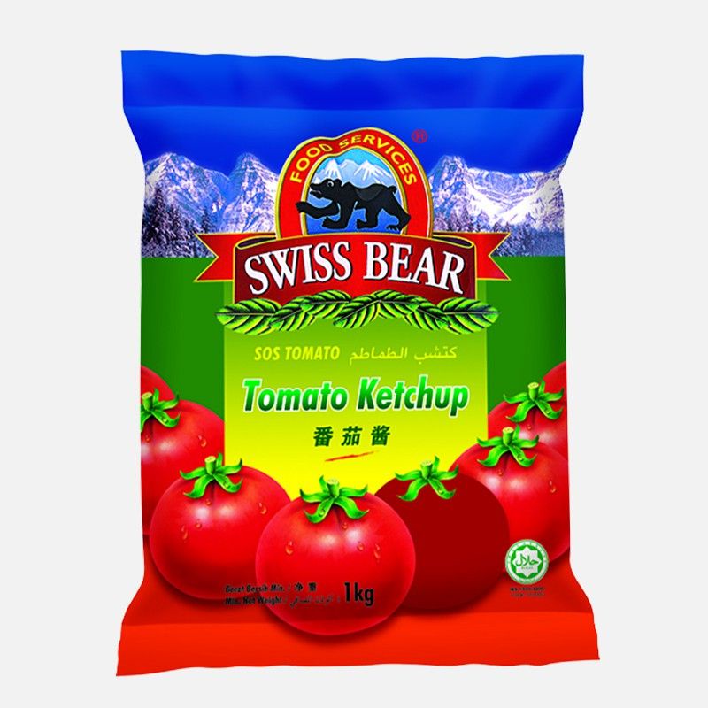 SWISS BEAR TOMATO KETCHUP (HALAL) 1KG | Shopee Singapore