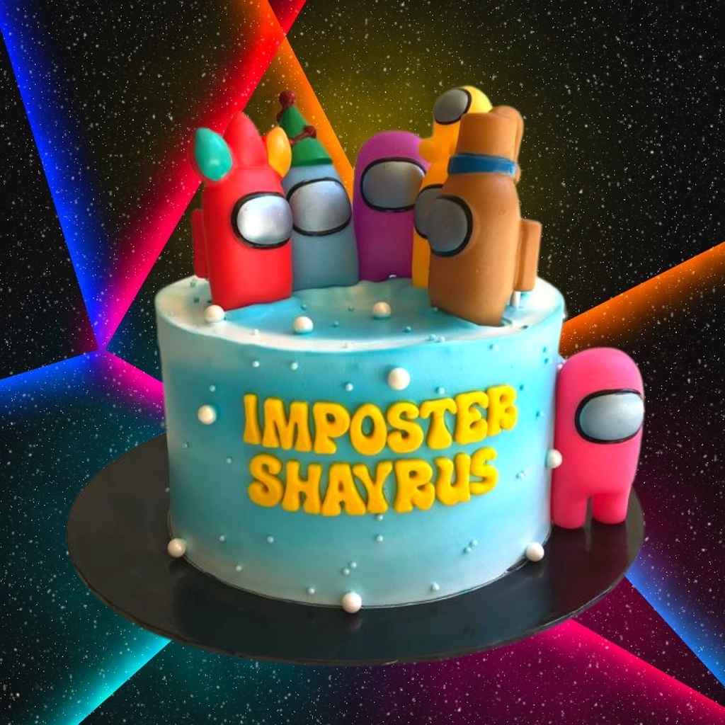 Halal Certified Emergency Meeting Imposter Cake (Ideal for Among Us ...