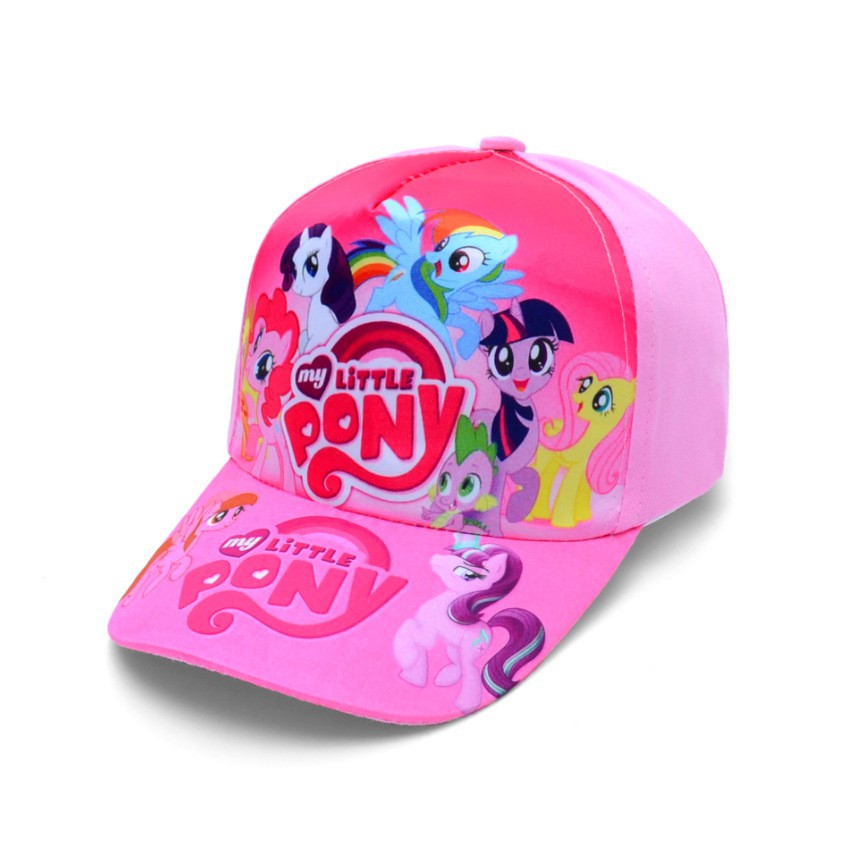 Cartoon My Little Pony Net Hats for Girls Kids Cute Summer Sports ...