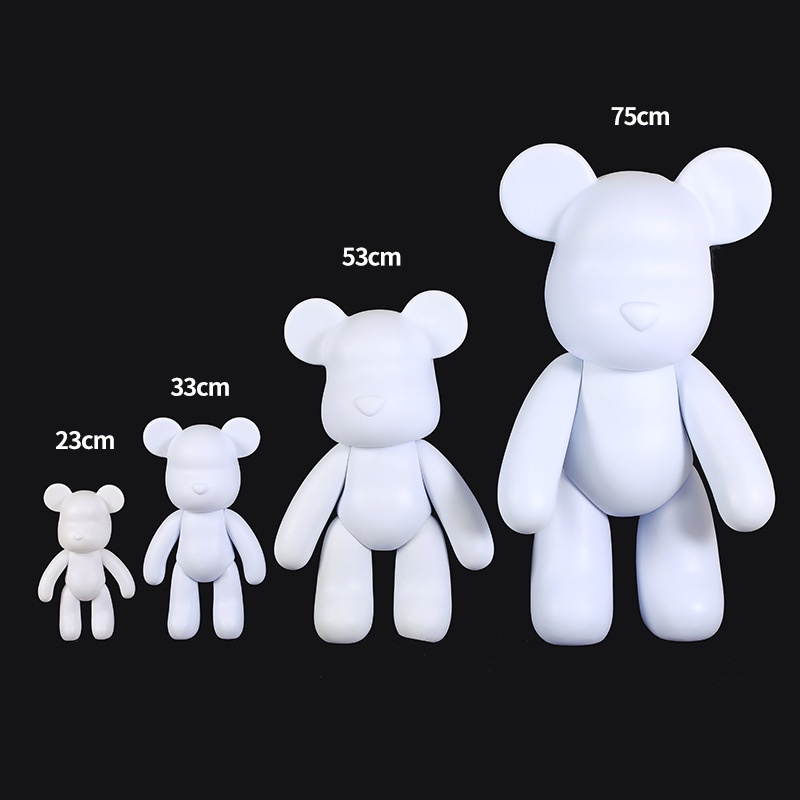 DIY Fluid Bearbrick White Embryo Pouring Bear Brick Set | Shopee Singapore