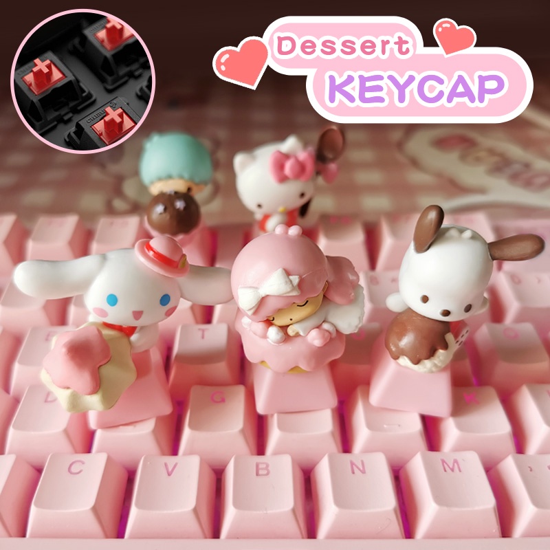Keycap Cinnamoroll kittycat Mechanical Keyboard Dedicated Button ...