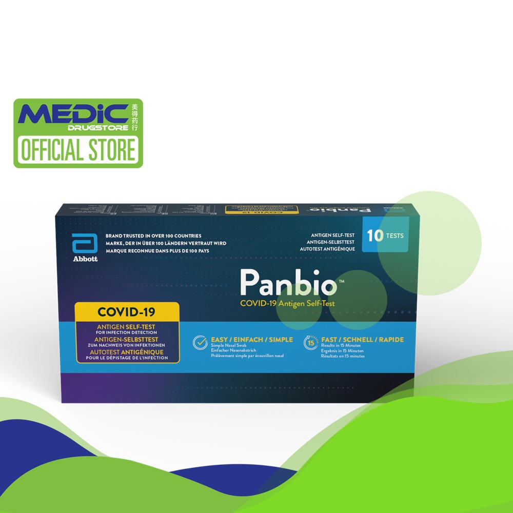 Abbott Panbio Covid-19 Antigen Self-Test 10s - By Medic Drugstore ...