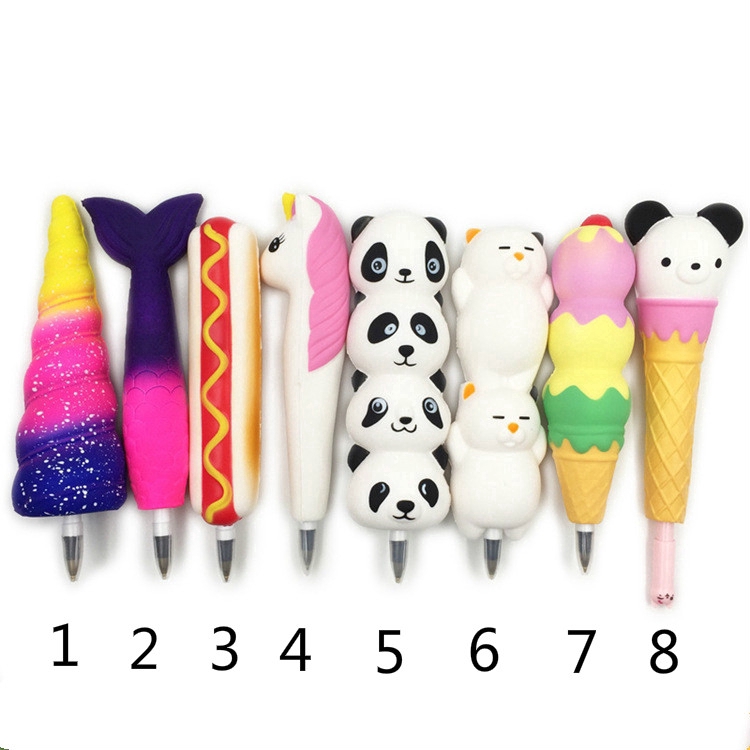 Squishy pen squeeze toy pu stationery boutique gift | Shopee Singapore
