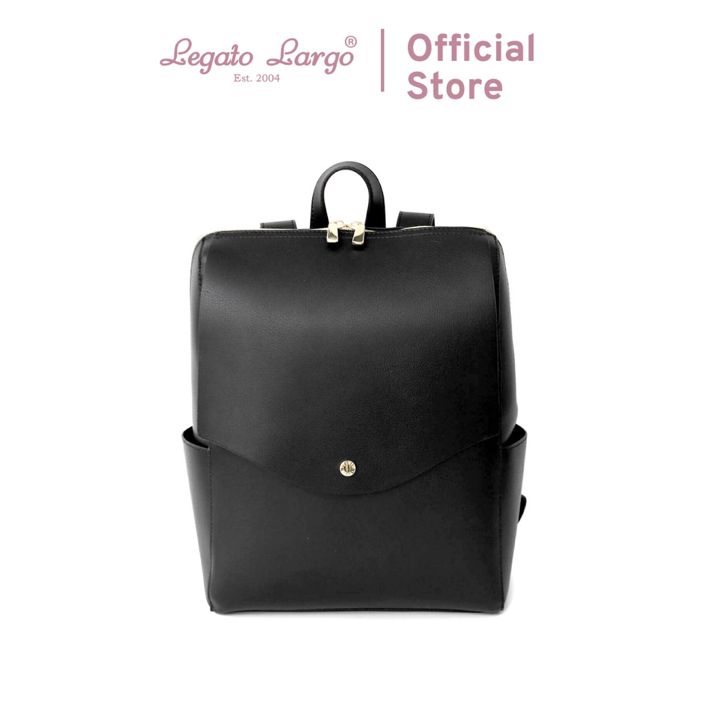 Legato Largo Lineare Lightweight Leather Backpack (3 colours) | Shopee ...