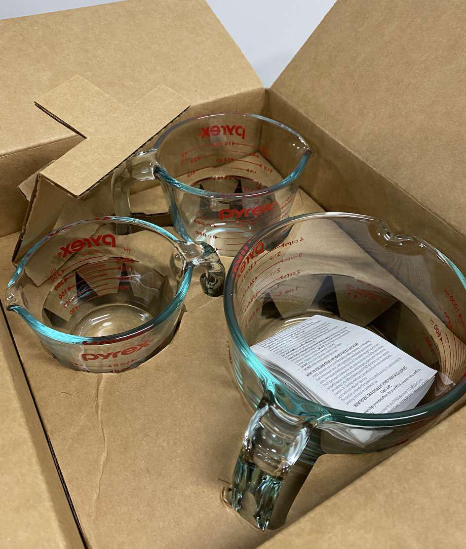 Pyrex 3-Piece Glass Measuring Cup Set | Shopee Singapore