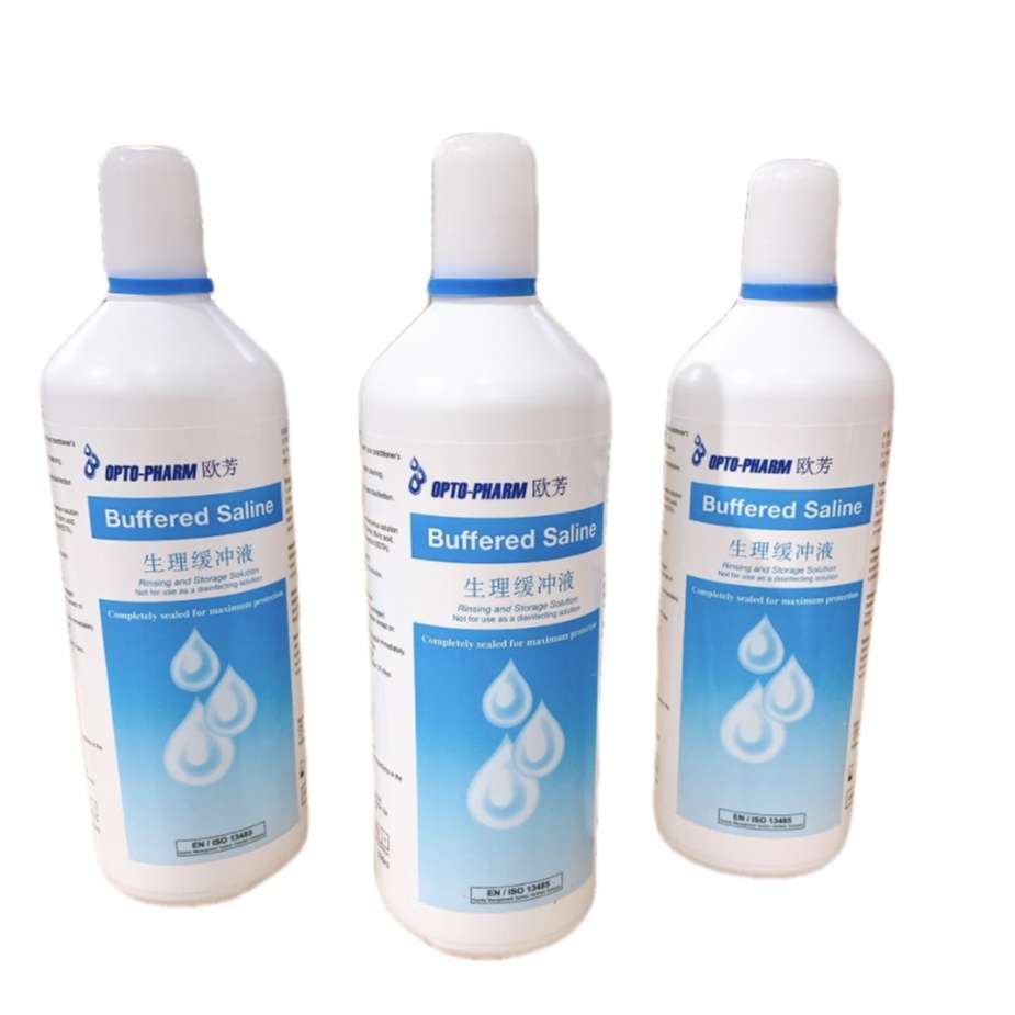 Opto Pharm Buffered Saline 500ml x 3 bottles (X) | Shopee Singapore