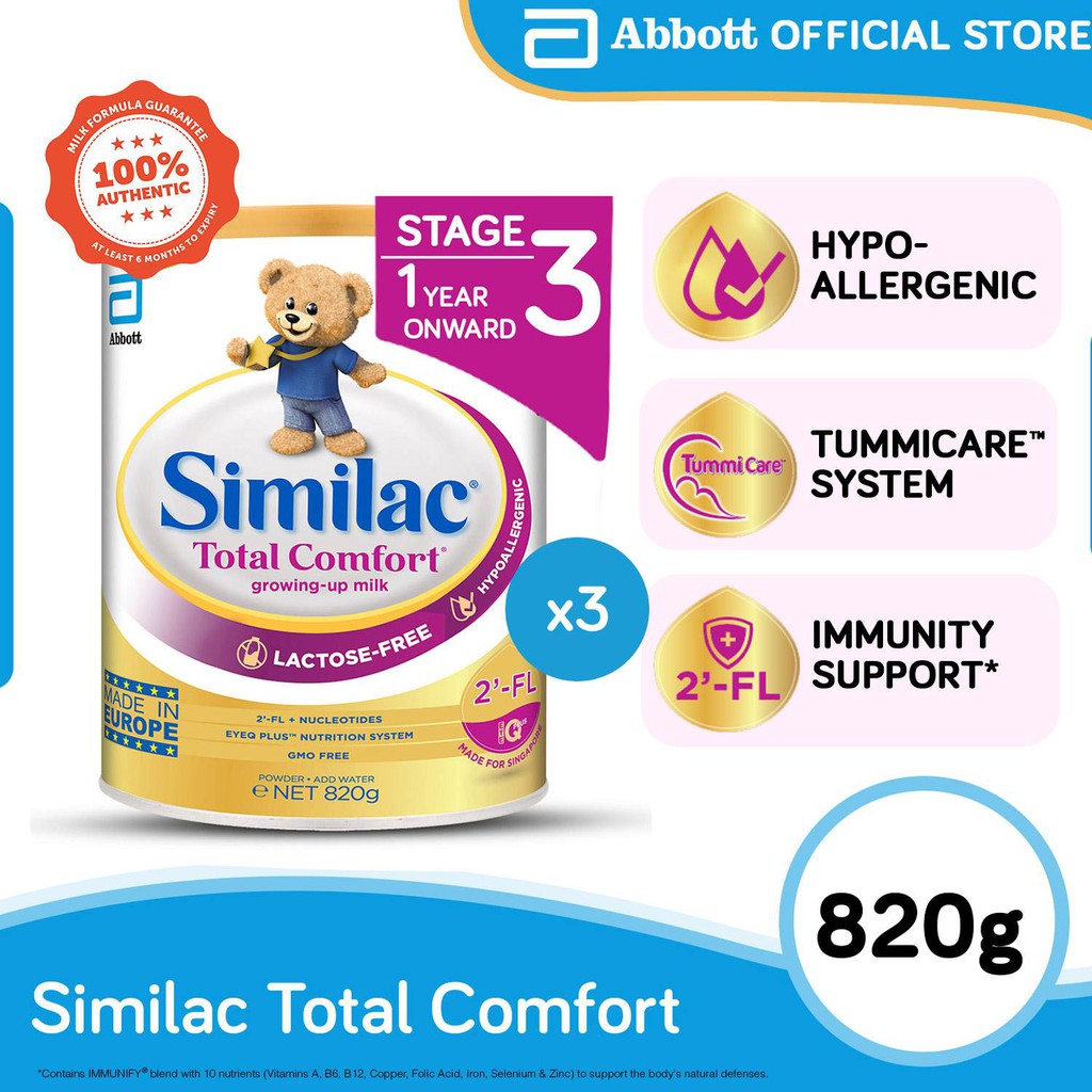 [Bundle of 3] Similac Total Comfort Stage 3 Baby Milk Powder Formula 2 ...