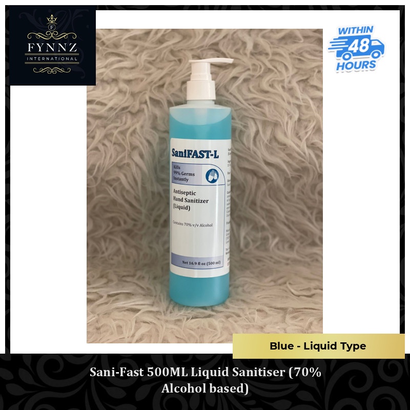 Sani-Fast 500ML Liquid Sanitiser (70% Alcohol based) | Shopee Singapore