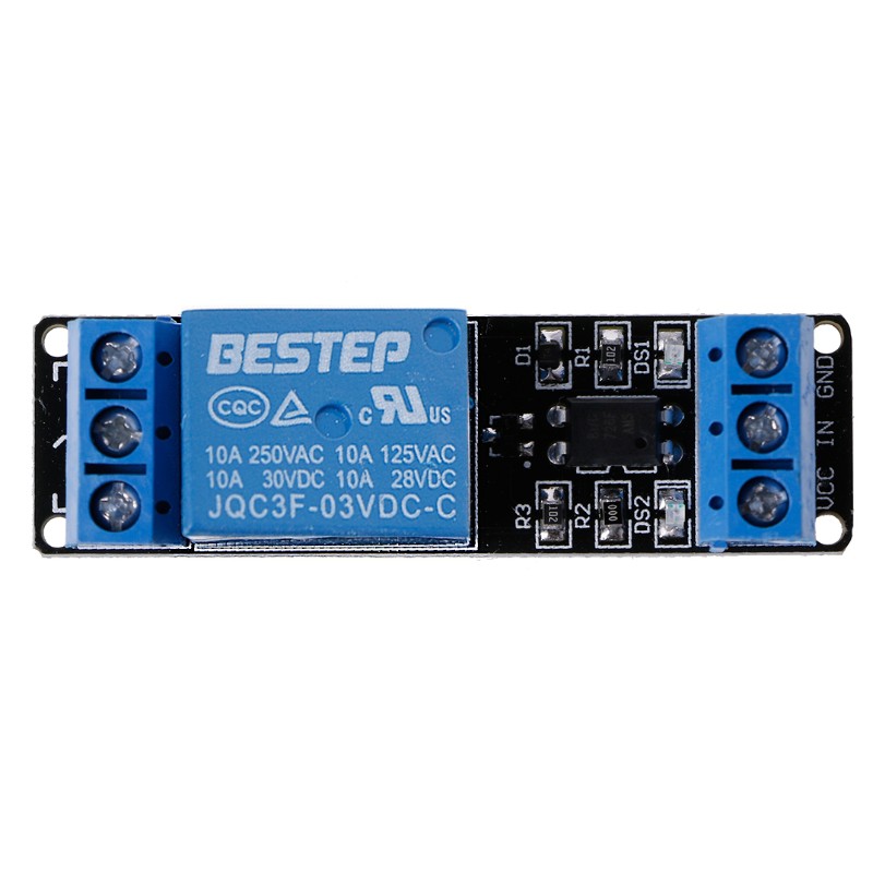 3.3V 1 Channel Relay Low Level Trigger Relay Module with Optocoupler ...