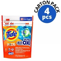 [Bundle of 4] Tide Liquid Laundry Detergent Pods Carton 4 x 26 per pack ...