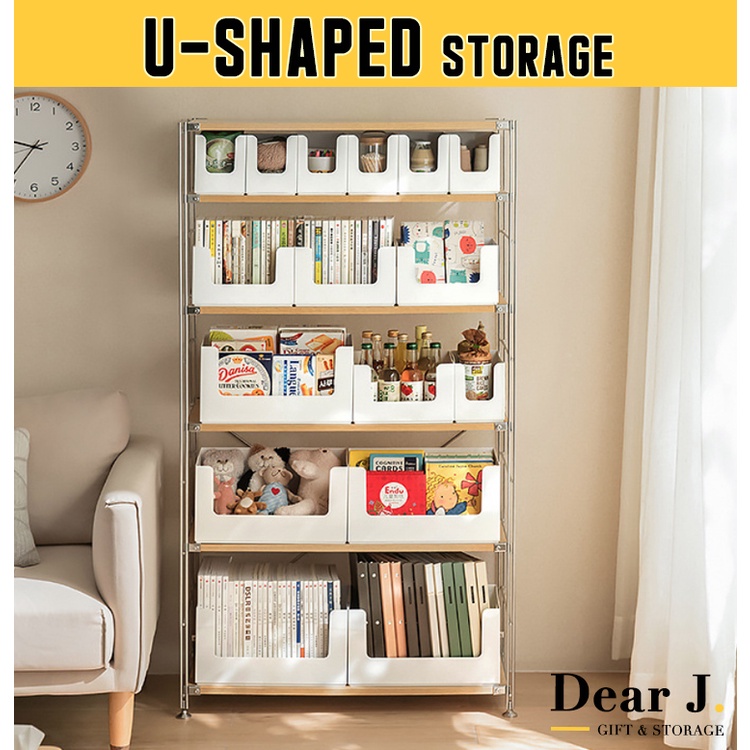 U-Shaped Stackable Storage [Dear J] | Shopee Singapore
