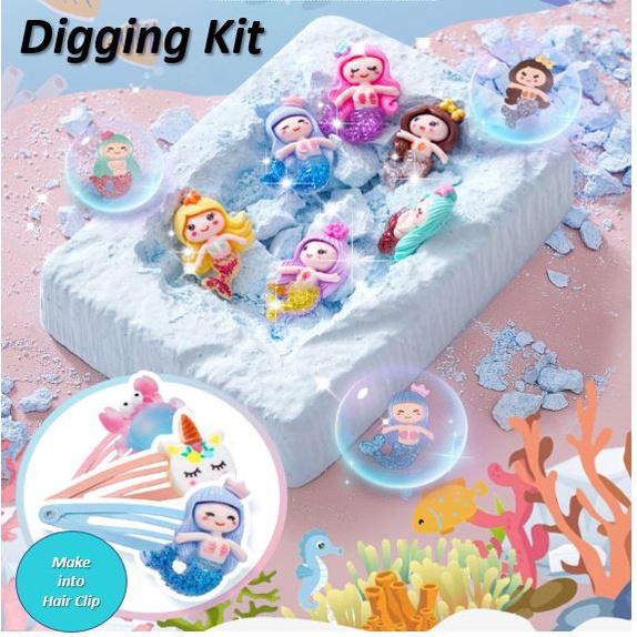 Dig it Up Kit set Unicorn Mermaid Under the sea Set Excavation Kit with ...