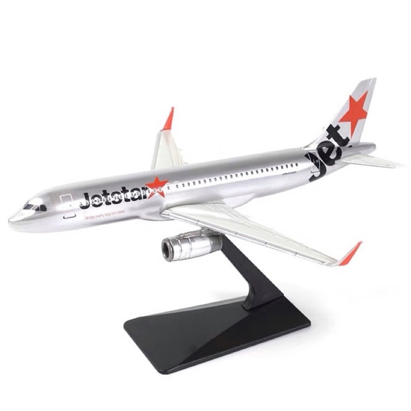 JetStar Airbus A320-200 1/200 snap-fit plastic airplane plane aeroplane ...