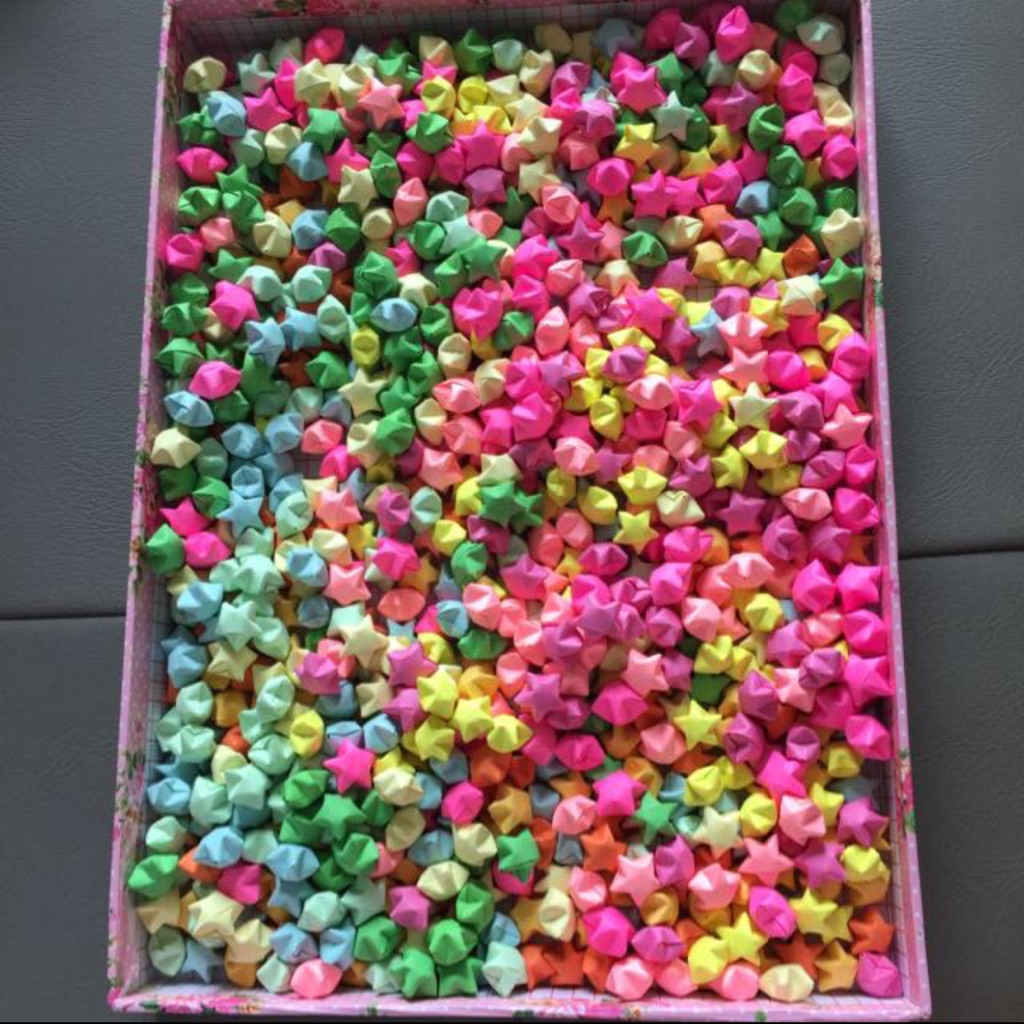 Origami Lucky Stars Folded Stars Fold Stars star | Shopee Singapore